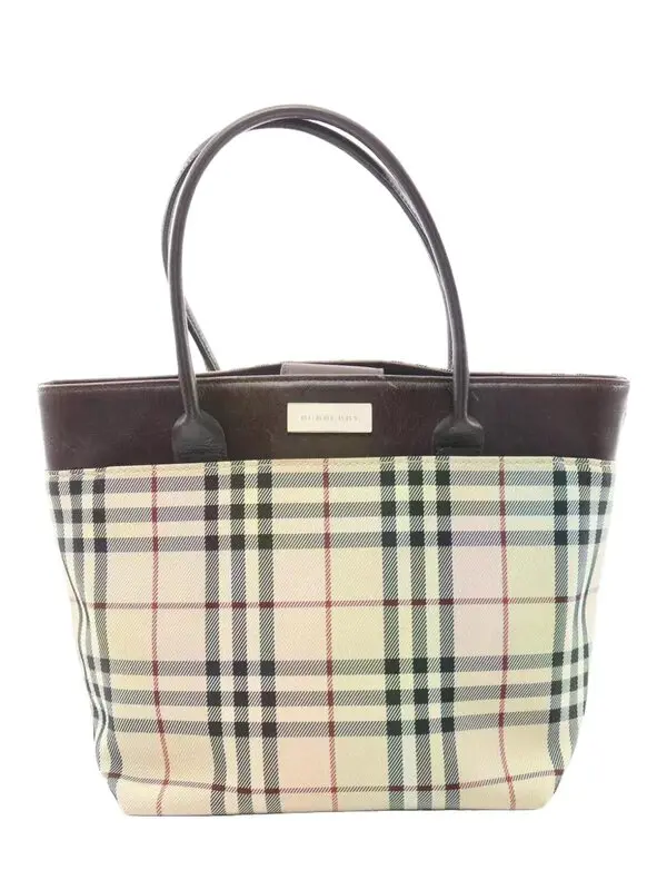 Burberry 2000s Nova Check Tote Bag - Neutrals