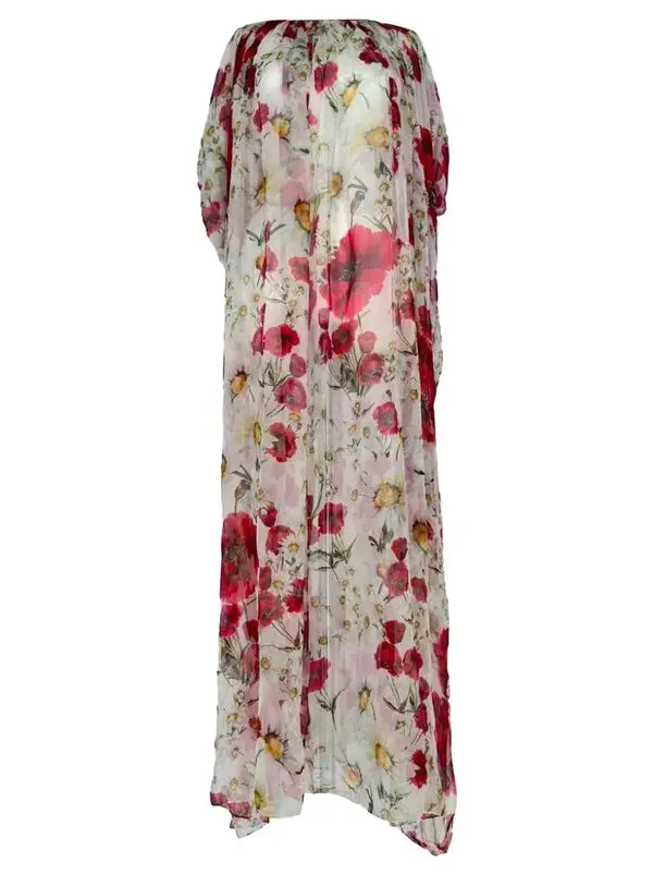 Dolce & Gabbana Floral-print Maxi Dress - Neutrals