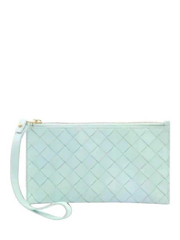 Bottega Veneta Intrecciato Wristlet Mini Bag - Blue