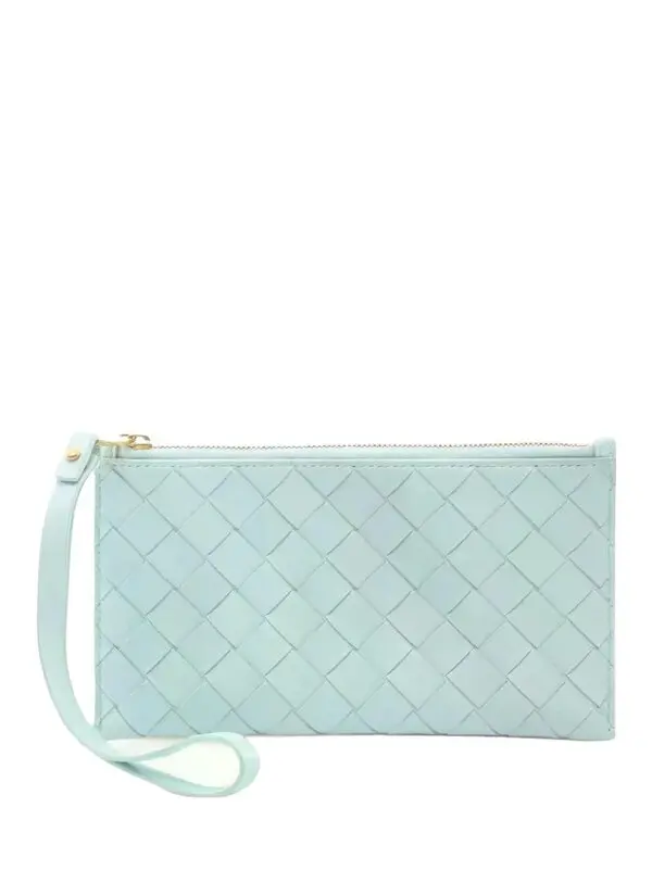 Bottega Veneta Intrecciato Wristlet Mini Bag - Blue