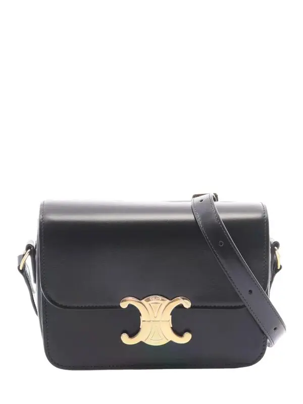 Celine Teen Triomphe Shoulder Bag - Black
