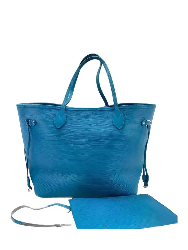 LOUIS VUITTON 2018 Neverfull Mm Tote Bag - Blue