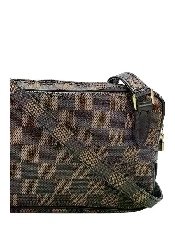 LOUIS VUITTON 1998 Damier Ebene Handbag - Brown