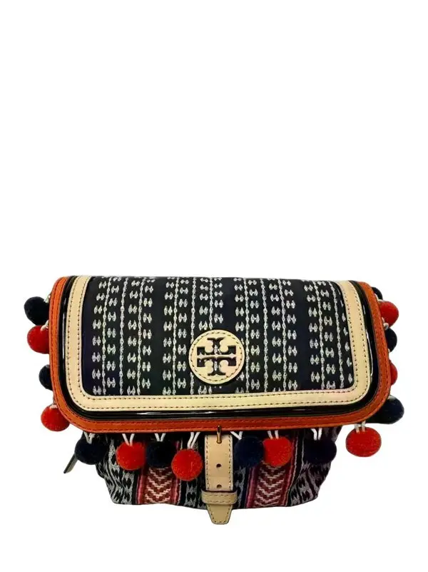 Tory Burch Scout Pom-pom Crossbody Bag - Blue