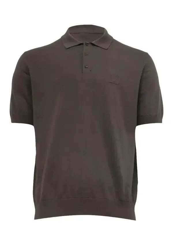 LOUIS VUITTON Knitted Polo Shirt - Brown