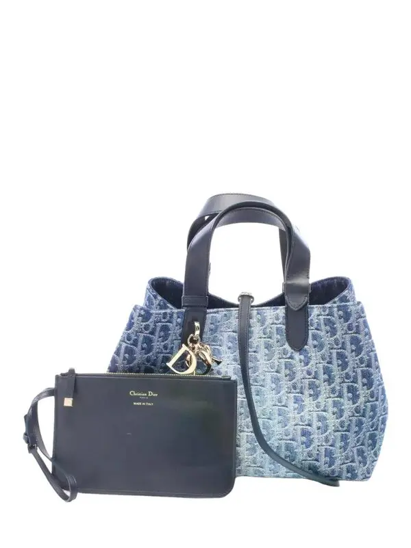 Dior Oblique Medium Tote Bag - Blue