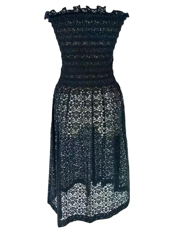 Stella McCartney Lace Strapless Dress - Black