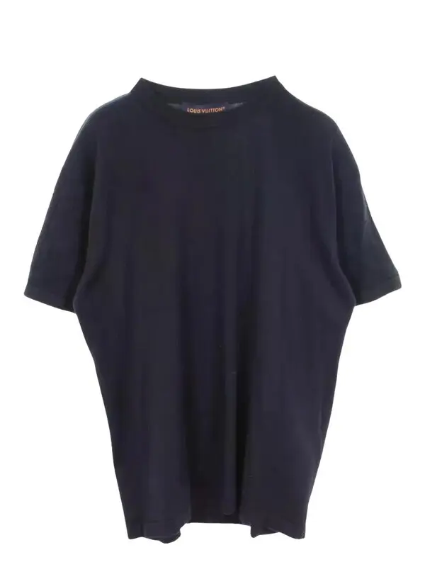 LOUIS VUITTON 2000s Monogram Knit T-shirt - Blue