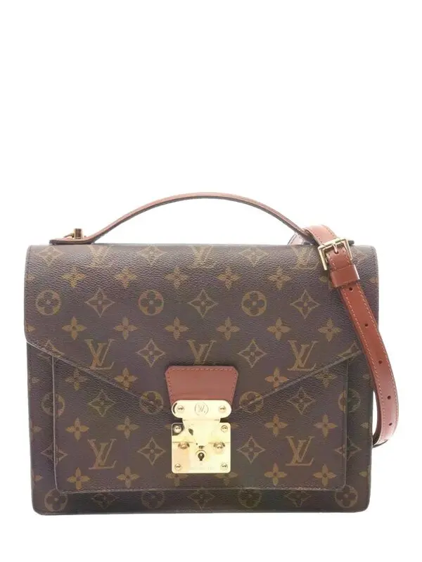 LOUIS VUITTON Monogram Monceau Handbag - Brown