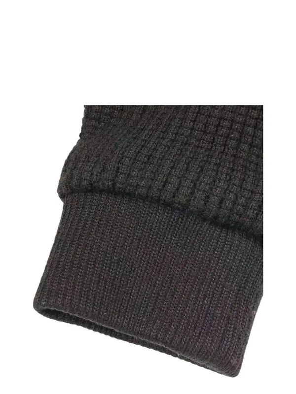 Emporio Armani Hooded Knit Jacket - Black