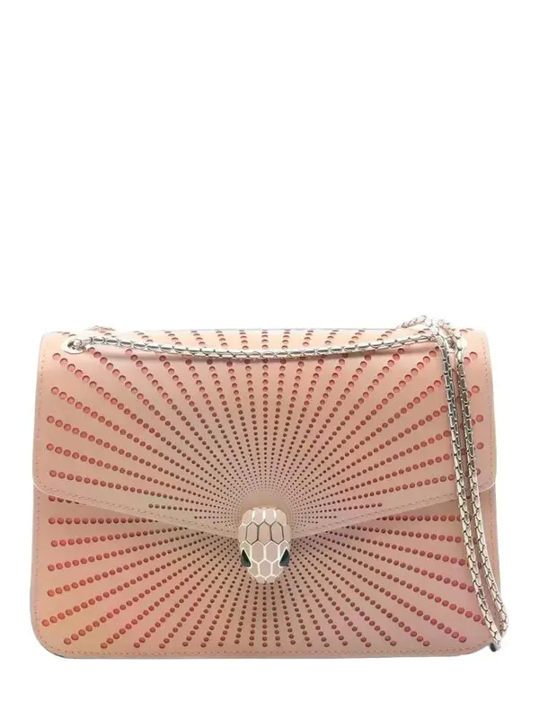 BVLGARI Serpenti Forever Leather Shoulder Bag - Neutrals