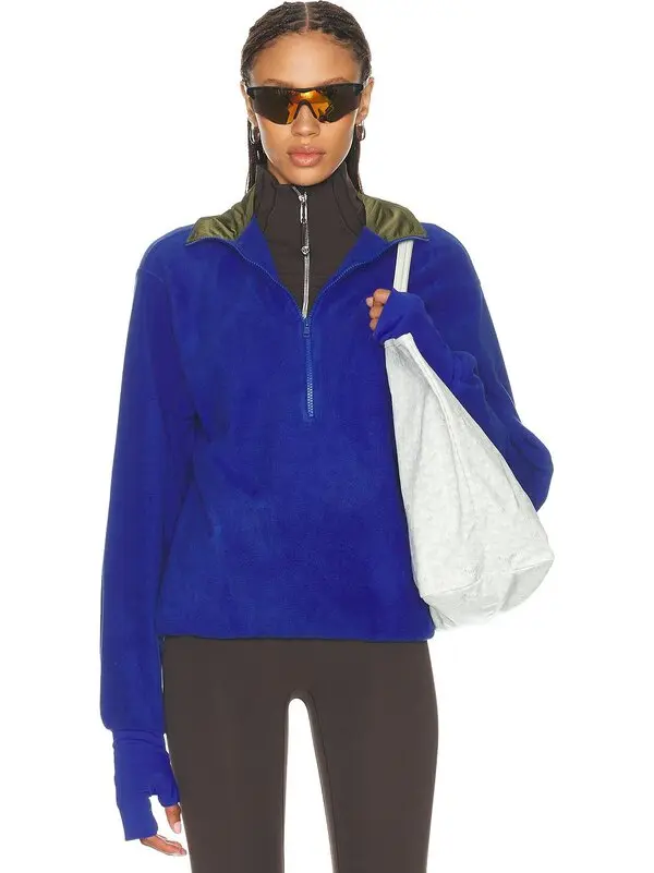 ENTIRE STUDIOS Shell Fleece Pullover Sweatshirt - Cerulean