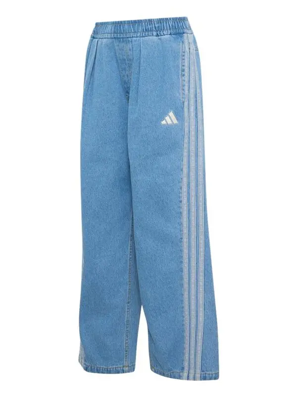 Adidas Stadium Washed Denim Loose Fit Pants - Crystal Sky
