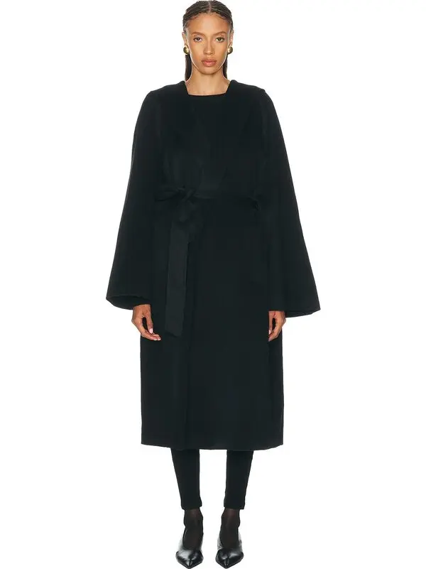 Nour Hammour Devere Coat - Black