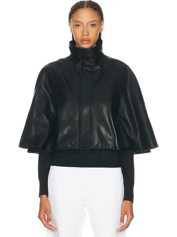 Simkhai Orvik Cape Jacket - Black