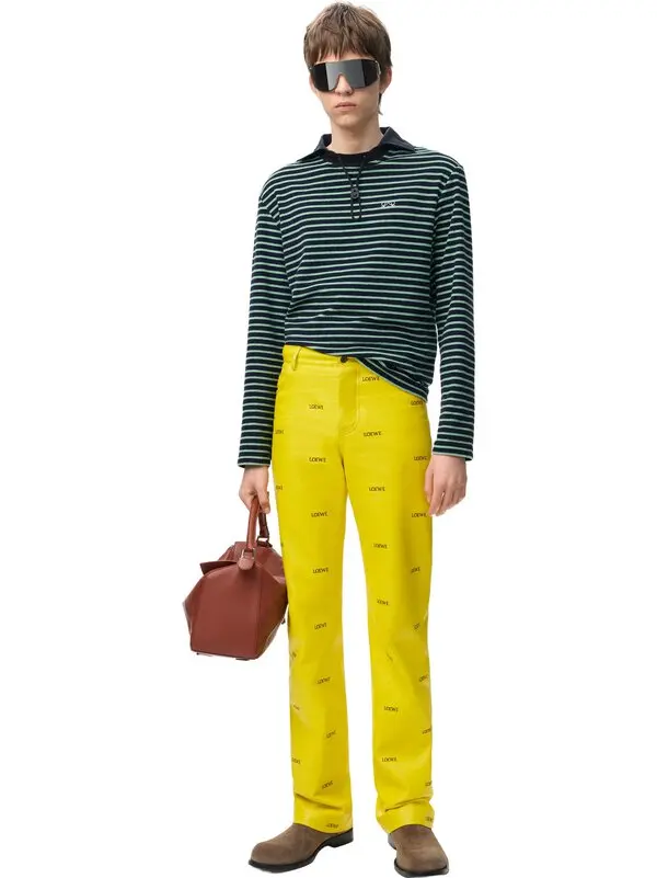 Loewe Nappa Lambskin Trousers - Yellow