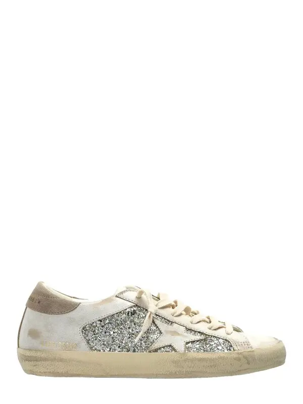 GOLDEN GOOSE Super-star Leather Sneakers - Metallic