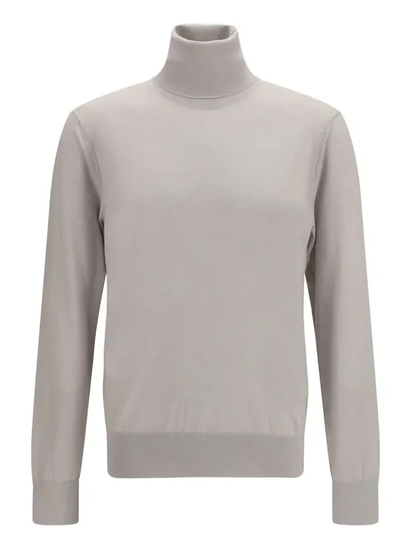Dolce & Gabbana Cashmere Turtleneck Sweater - Beige