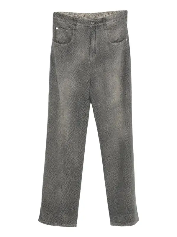 Ermanno Scervino Patterned Belt-loop Jeans - No