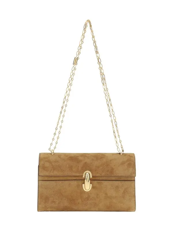 Savette Symmetry Chain Shoulder Bag - Brown