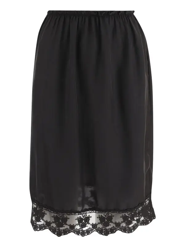 THE GARMENT Lace-trim Mini Skirt - Black