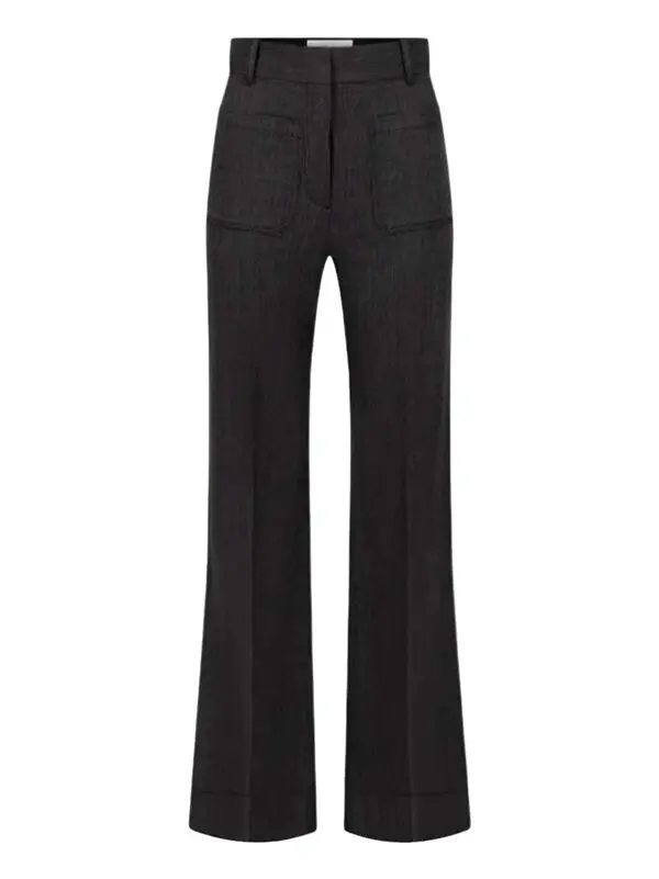 Victoria Beckham Alina Tailored Trouser - Ash Melange