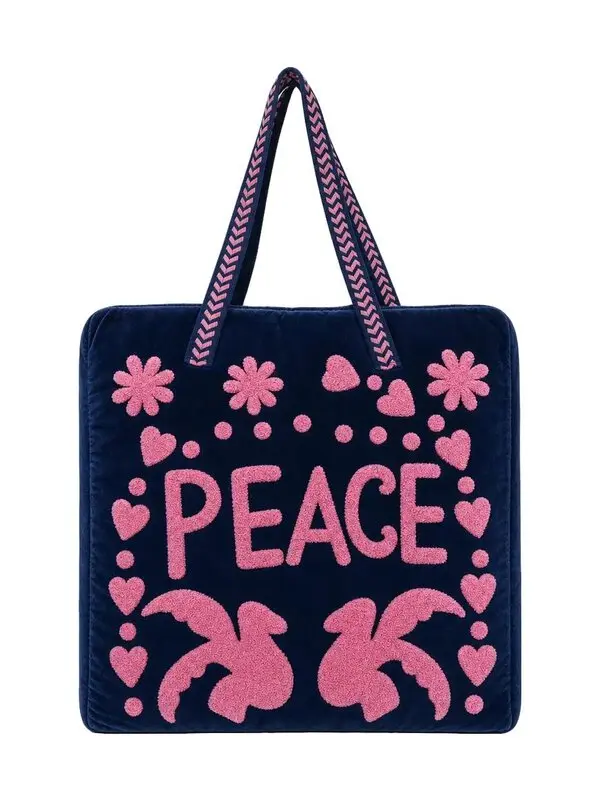 CYC Peace Suzani Tote - Blue