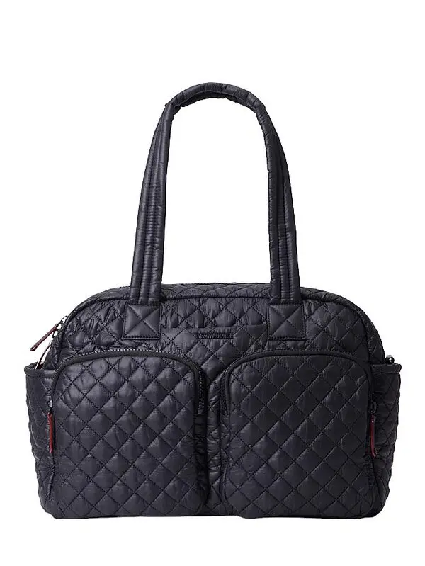Mz Wallace Nik Ii Quilted Duffle Bag - Black