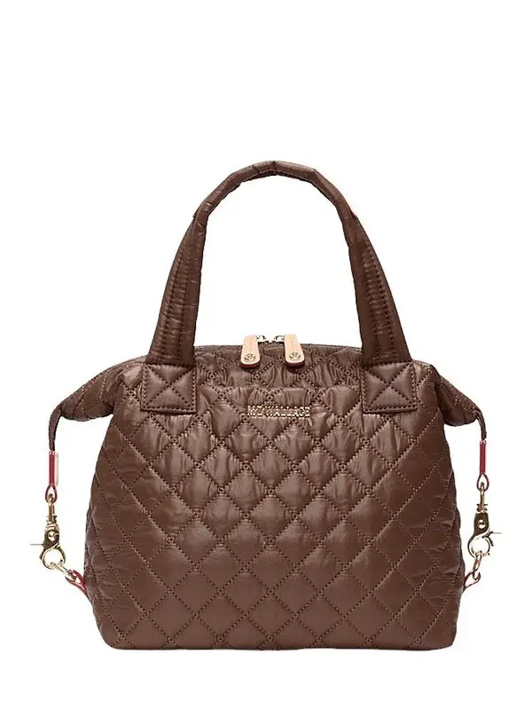 Mz Wallace Sutton Deluxe Small Quilted Handbag - Walnut