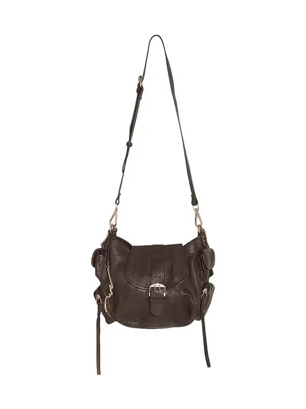 Free People Asher Leather Tote - Espresso