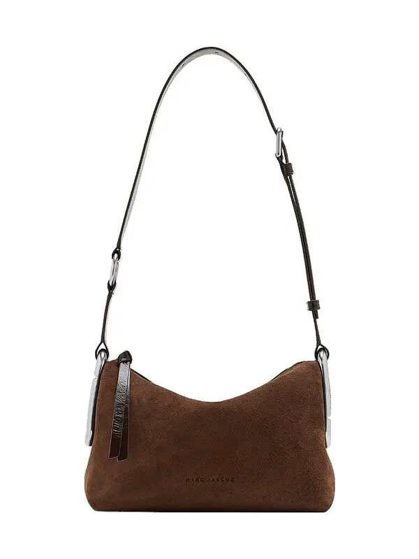 Marc Jacobs Medium Suede Shoulder Bag - Dark Brown