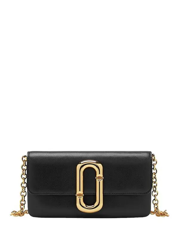 Marc Jacobs Scene Leather Wallet Crossbody - Black