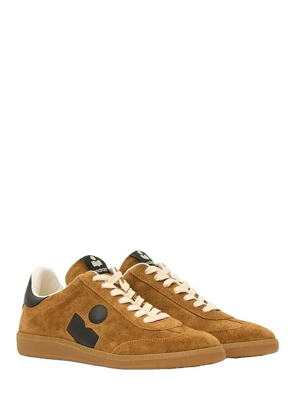 Isabel Marant Étoile Bryce Low Top Suede Sneakers - Cognac/black