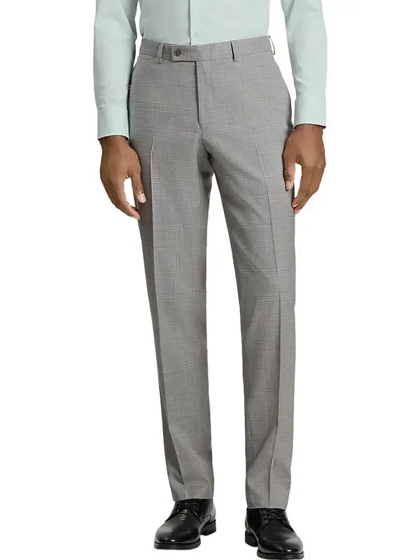 Ted Baker London Slim Fit Plaid Suit Pants - Grey