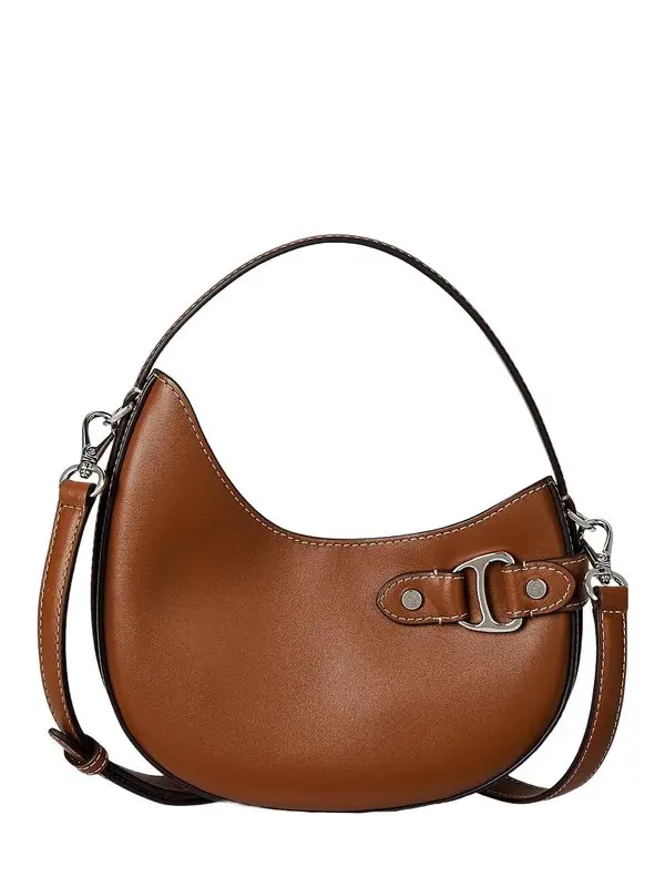 Ralph Lauren Solid Color Shoulder Bag - Brown