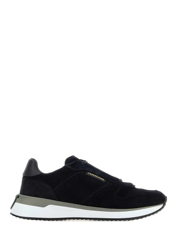 FERRAGAMO Suede Sneaker - Blue