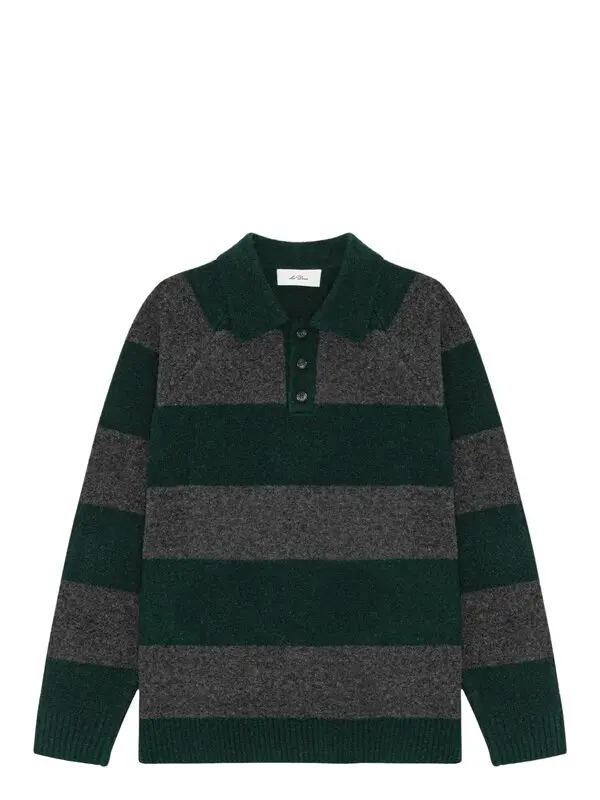 LES DEUX Blend Wool-feel Knit Sweater - Green