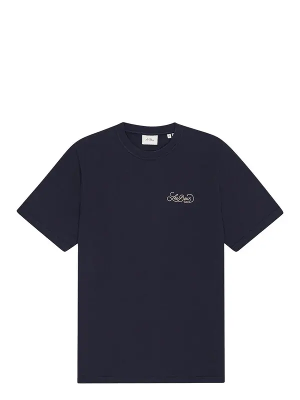 LES DEUX Organic Cotton T-shirt - Navy
