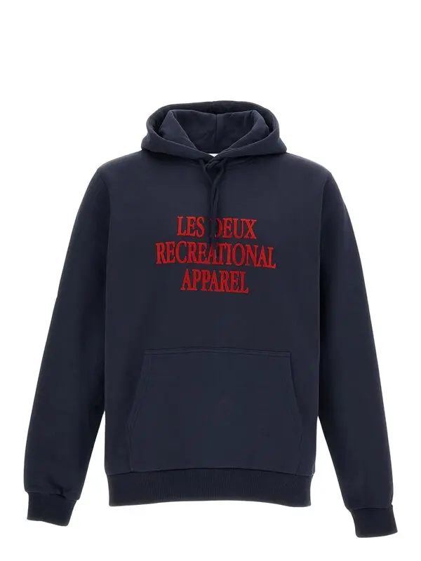 LES DEUX Organic Cotton Crewneck Sweater - Navy