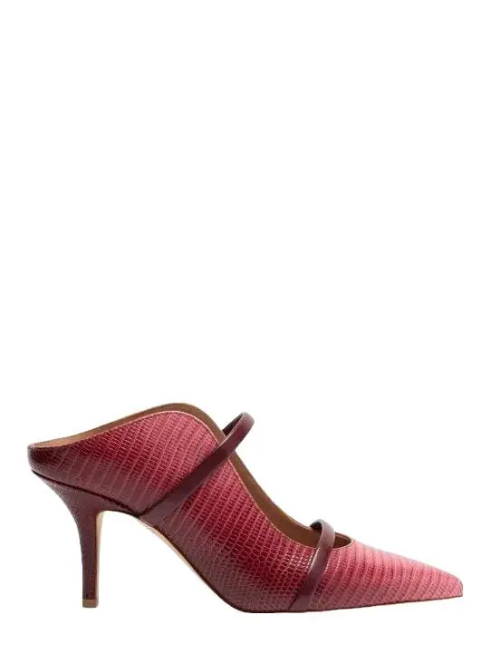 MALONE SOULIERS Maureen Gradient-effect Leather Mules - Red