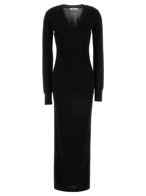 ENTIRE STUDIOS Viscose Knit Dress - Black