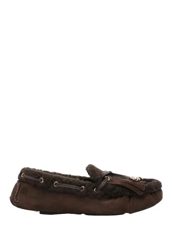 JIMMY CHOO Suede Loafers - Black