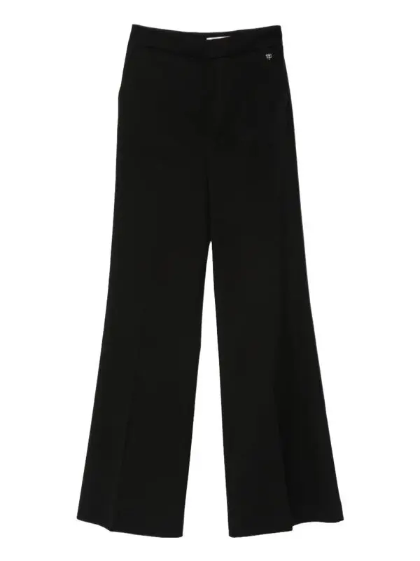 ANIYE BY Pressed-crease Tailored Trousers - Black