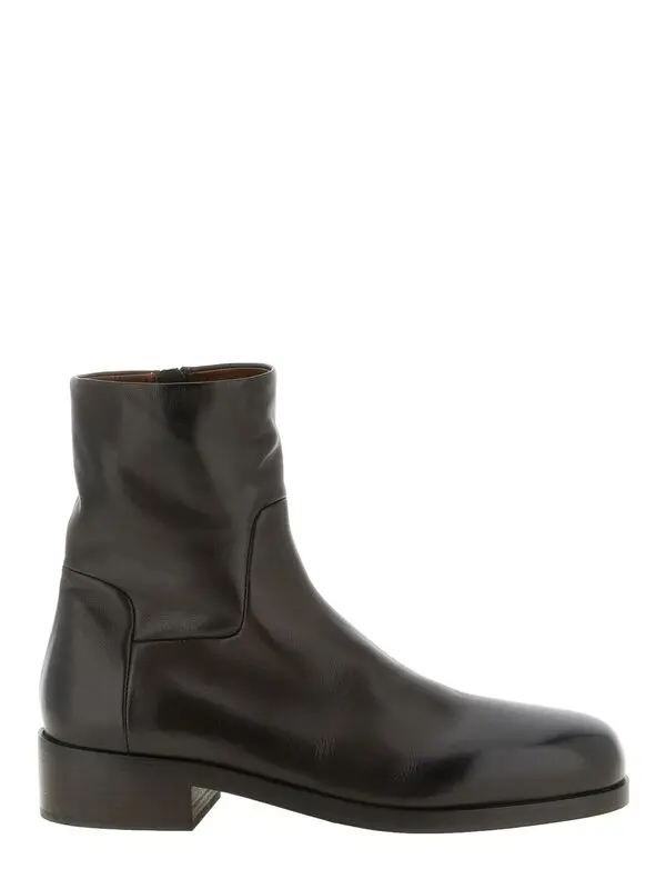 Marsèll Zippered Ankle Boots - Brown