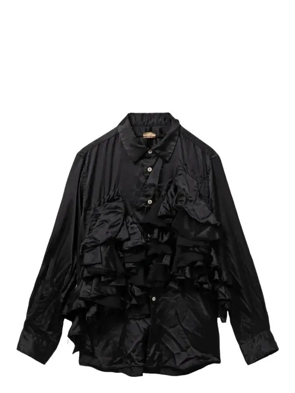 Comme Des Garçons Ruffled Shirt - Black