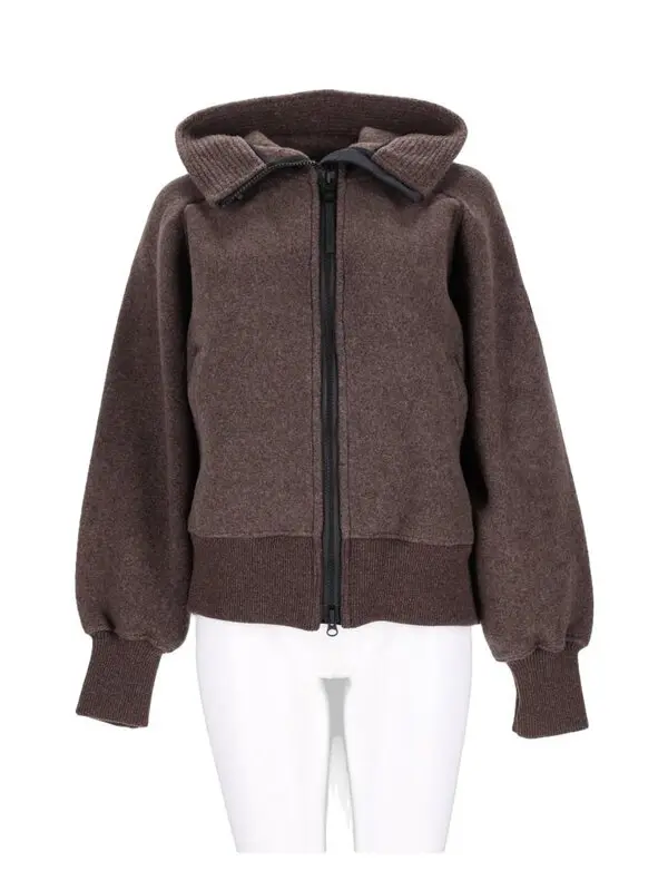 Canada Goose Wool-blend Hooded Sweatshirt - Brown