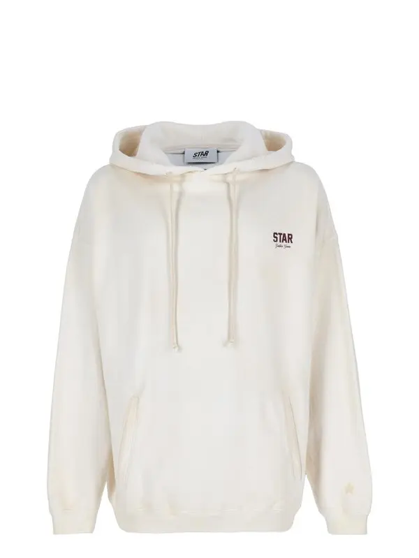 GOLDEN GOOSE Cotton Hoodie Sweatshirt - Grey