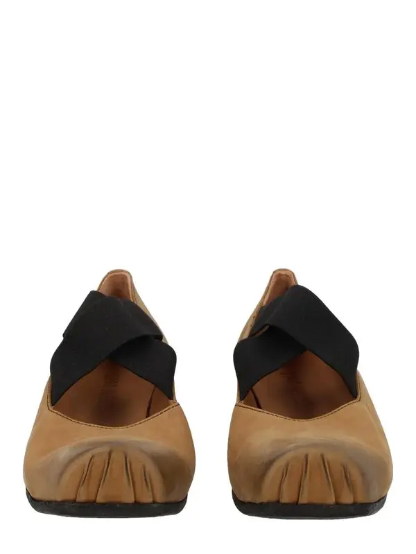 UMA WANG Calf Leather Flats - Beige