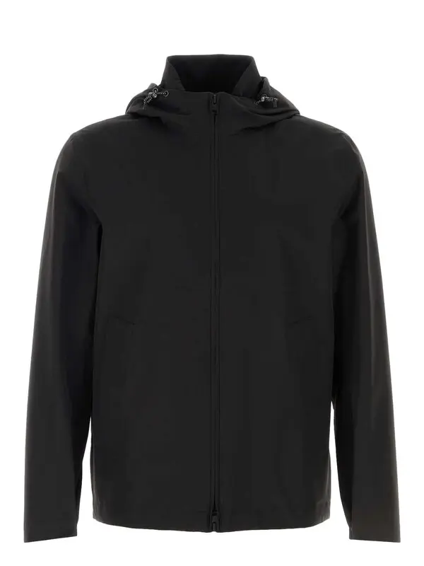 Woolrich Polyester Hooded Jacket - Black