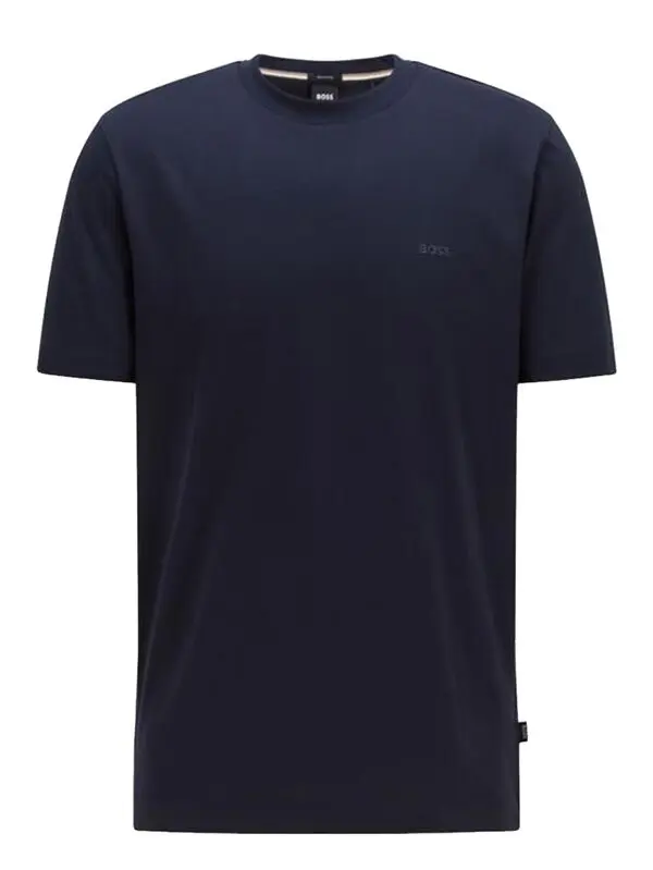 Hugo Boss Navy Blue Logo Short-sleeved T-shirt - Black